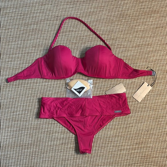 Verde Veronica | Swim | Verde Veronica Swim Red Bikini Set | Poshmark